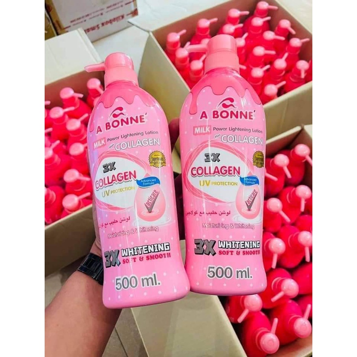 A Bonne Milk Power Lightening Lotion plus Collagen 500ml | Shopee ...