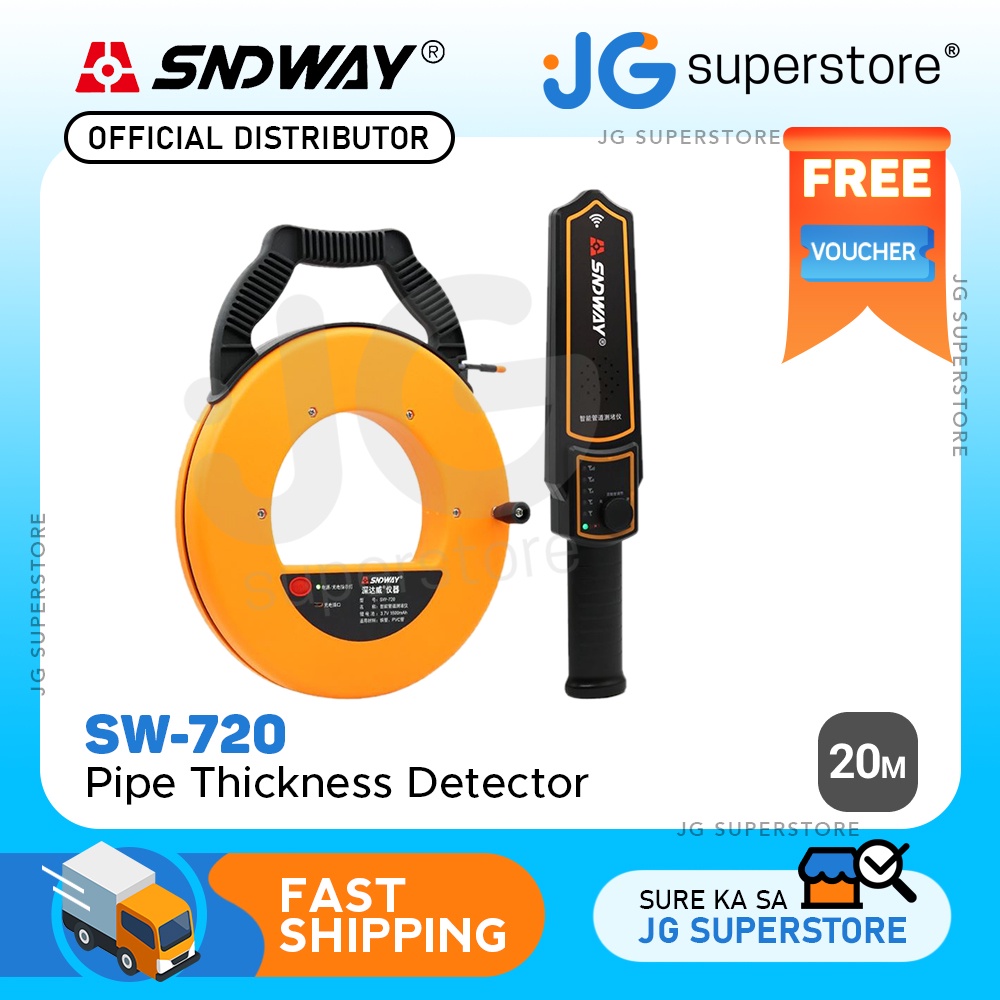 Sndway SW-720 Pipe Scanner Thickness Detector PVC Gauge Width Measuring ...