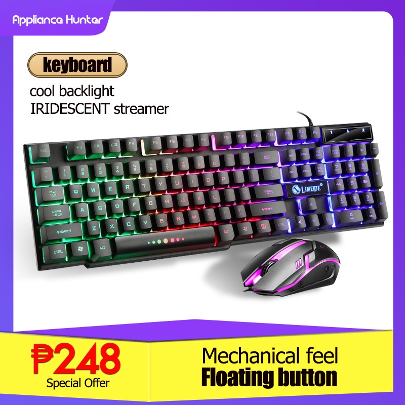 keyboard USB keyboard Game mouse and keyboard Floating key design ...