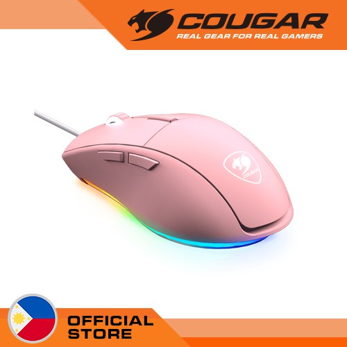 COUGAR MICE MINOS XT PINK/ ADNS3050 / 4000DPI GAMING MOUSE | Shopee ...
