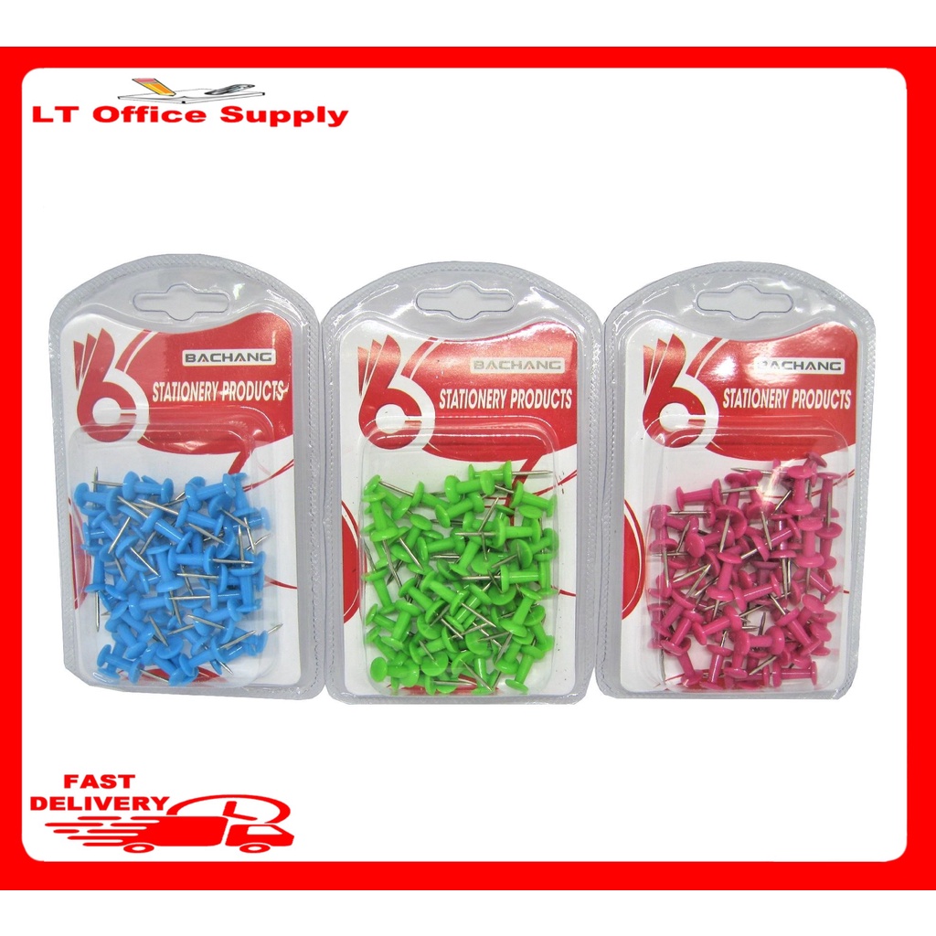 3 boxes Random Colored Push Pins and Thumbtacks | Shopee Philippines