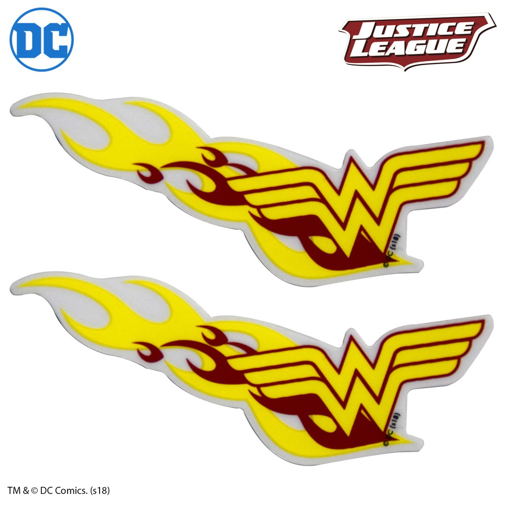 Wonder Woman Decals (2 pcs) Flames Design (Official Product) | Shopee ...