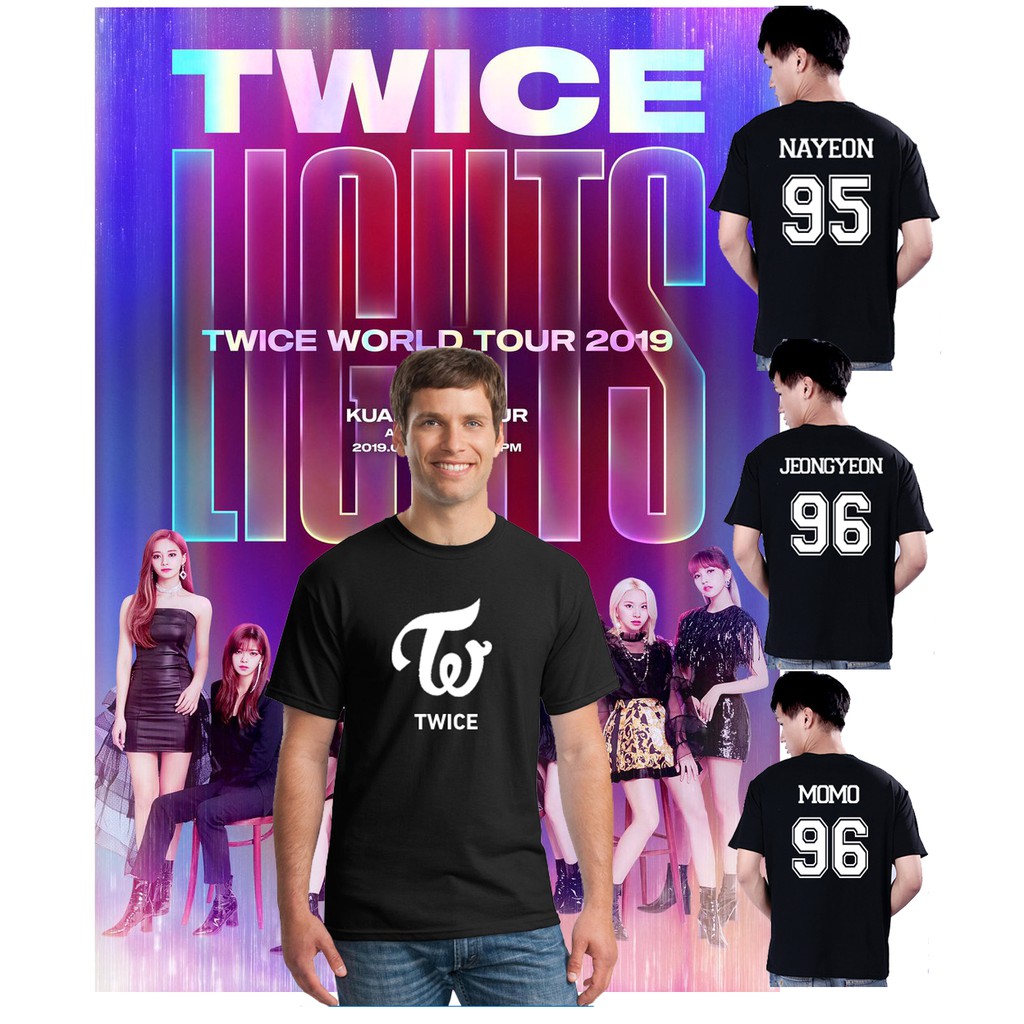 TWICE logo t-shirt (can change back design) | Shopee Philippines
