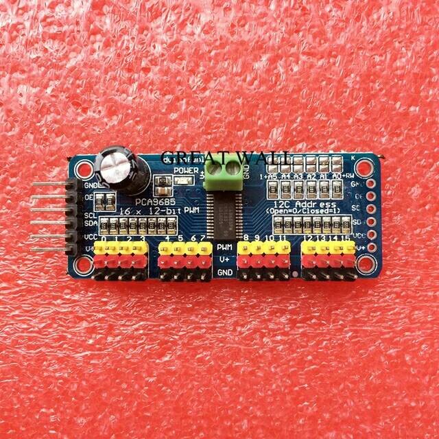 16 Channel 12-bit PWM/servo Driver-I2C interface PCA9685 module servo ...