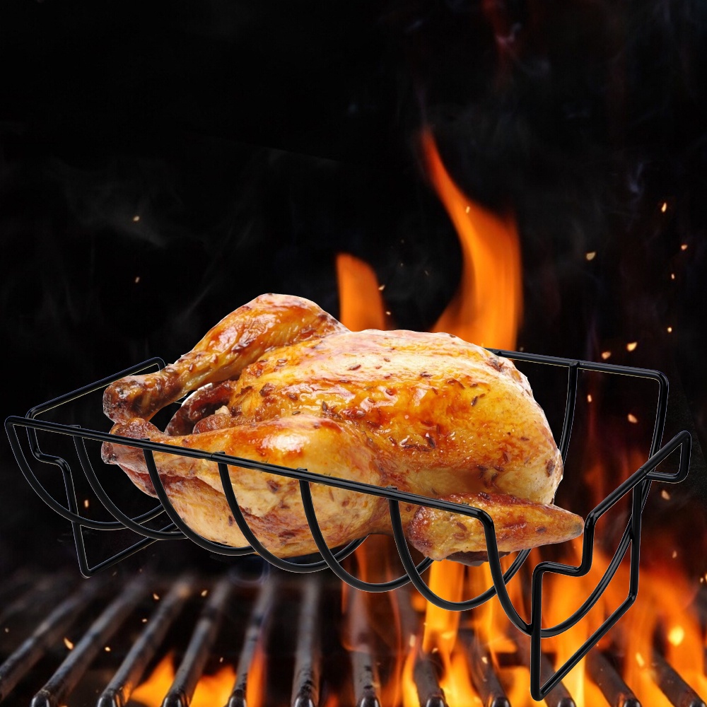Barbecue Grill Rack Non-stick BBQ Tool Accessories Steak Rack Holders ...