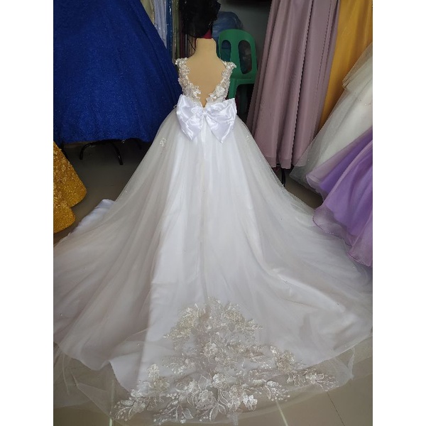 PRE-ORDER Little Bride Gown LongBack | Shopee Philippines