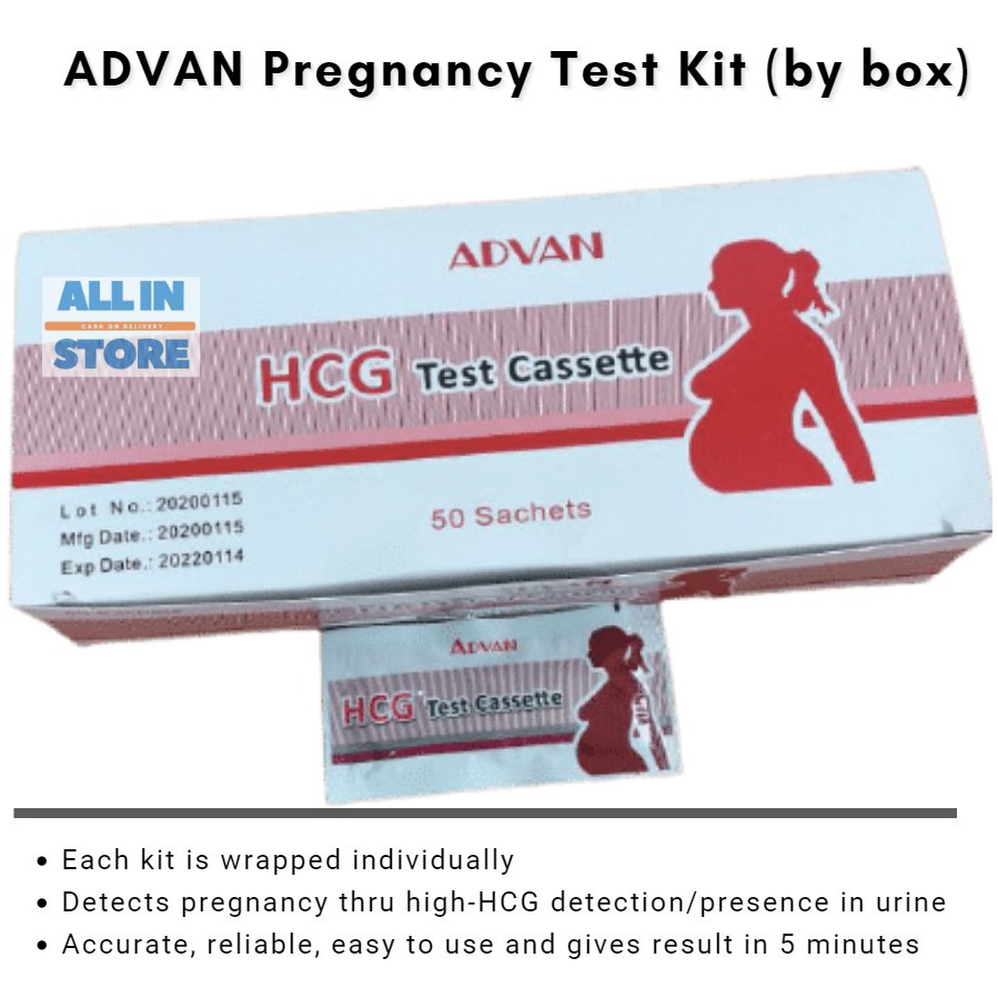 (ALL-Z) ADVAN Pregnancy Test Kit (by box) Medical | Shopee Philippines