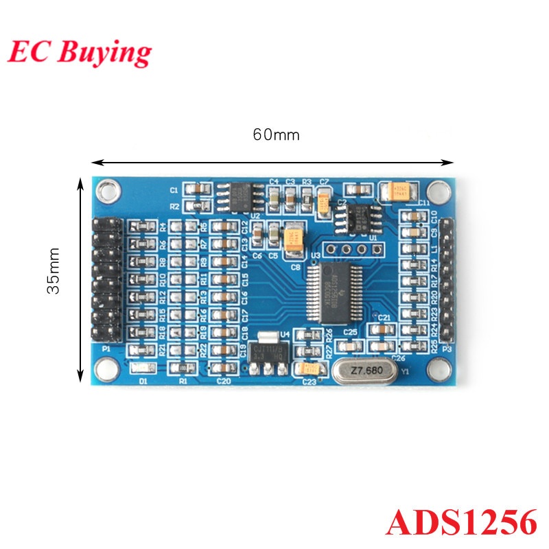 ADS1256 24bit 8 Channel ADC AD Module High Precision ADS1256IDB ADC ...