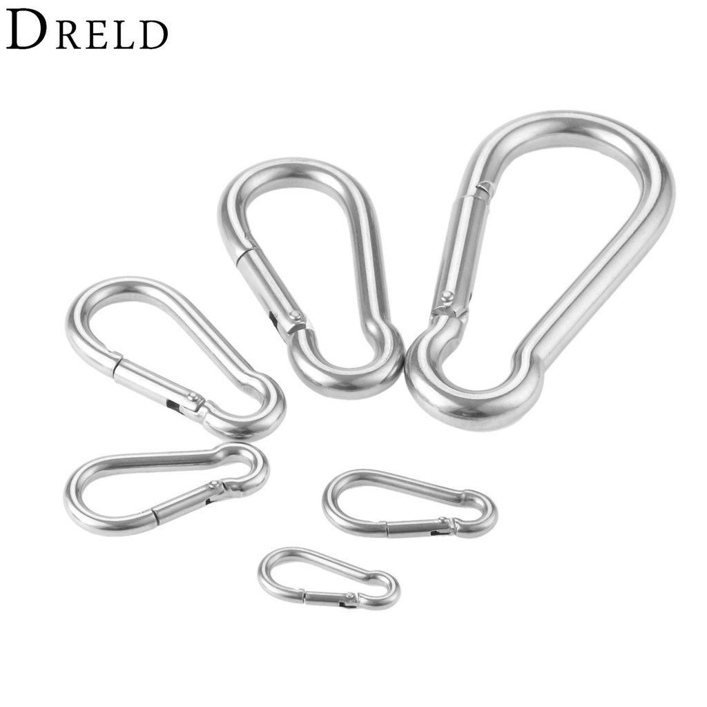 1Pc M4 M5 M6 M8 M10 M12 Stainless Steel 304 Carabiner Carbine Snap Hook ...