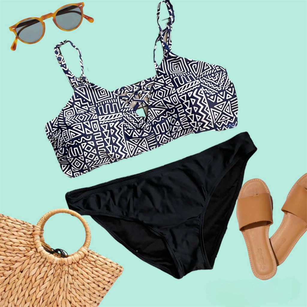 Coco Cabana Aztec Print Swimwear Top | Shopee Philippines