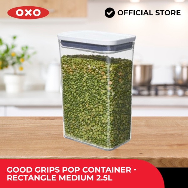 OXO Houseware Good Grips POP Container - Rectangle (2.5L) | Shopee Philippines