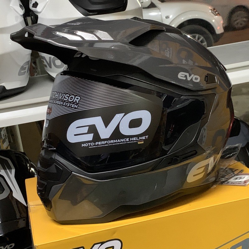 EVO HELMET DX7 DUAL SPORT PLAIN COLOR | Shopee Philippines