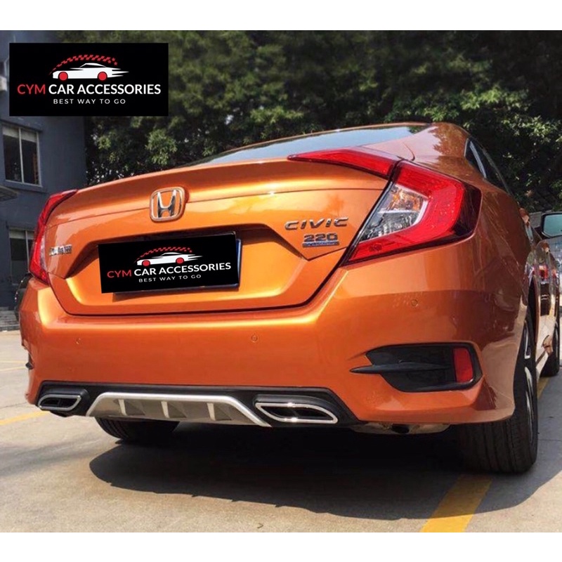 Honda Civic 2016 to 2021 Rear Bumper Diffuser | Shopee Philippines