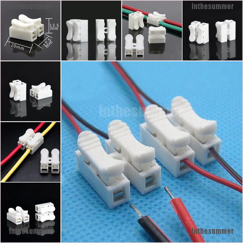 Inthesummer♬ 30 Pcs Electrical Cable Connectors Quick Splice Lock Wire ...