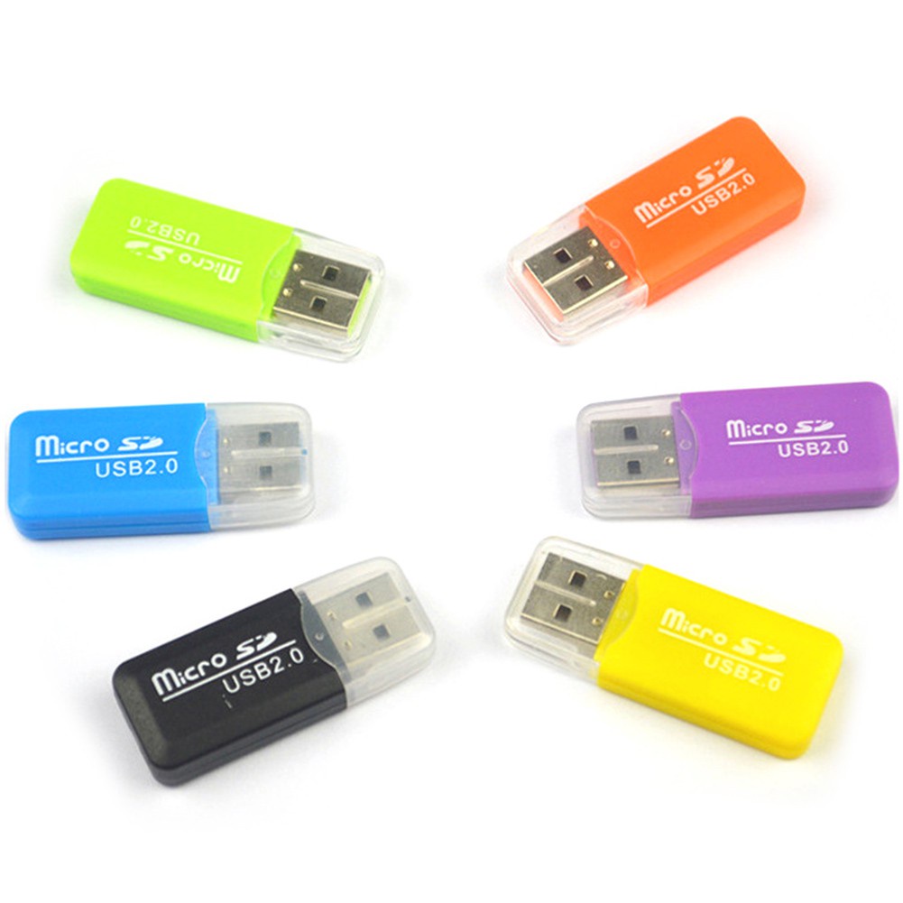 Mini USB 2.0 TF Micro SD Memory Card Reader for PC Laptop | Shopee ...