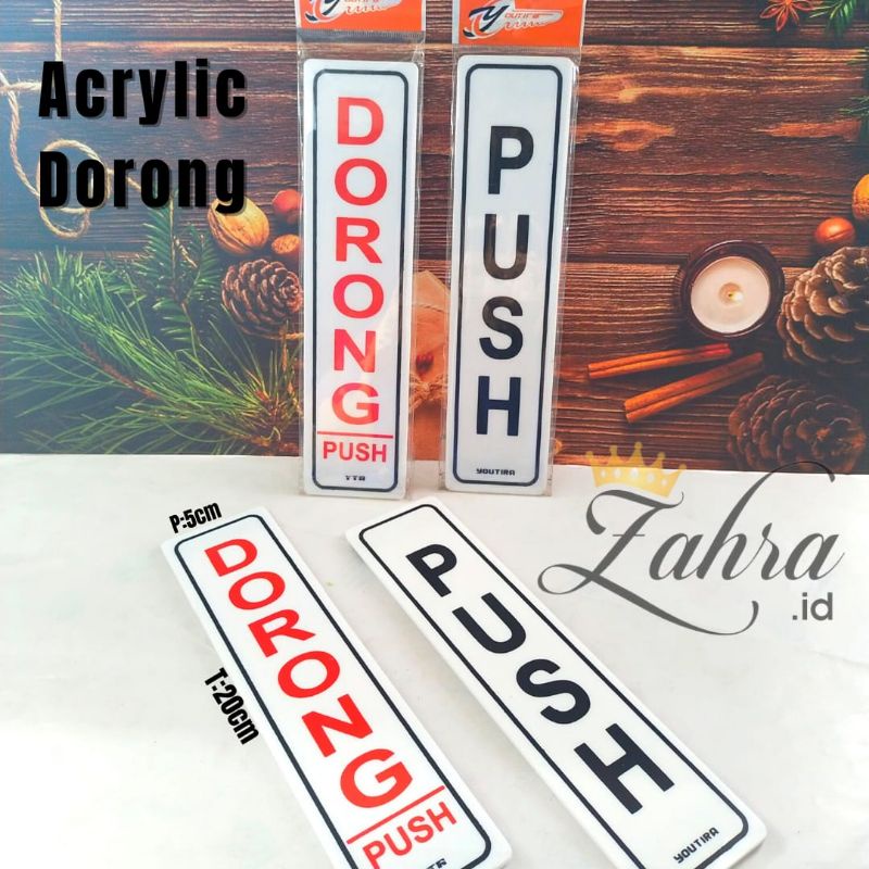 Acrylic Labels Push Push Pull Slide Watch Out For Waiting Room Glass ...