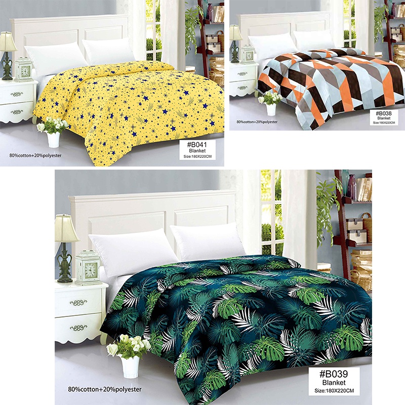 Flat Sheet Kumot Blanket Sheet King Size Beddding Home Living Blankets ...