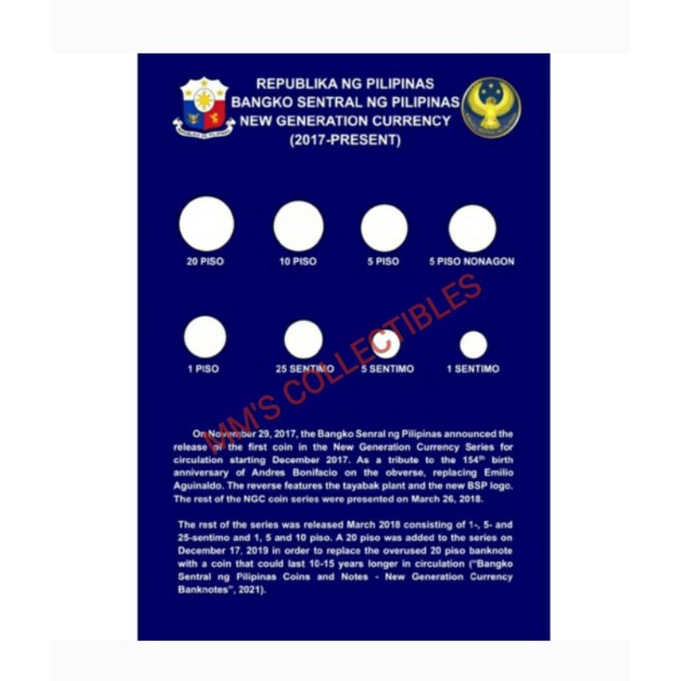 NGC COIN SERIES LAYOUT (NO FRAME) | Shopee Philippines