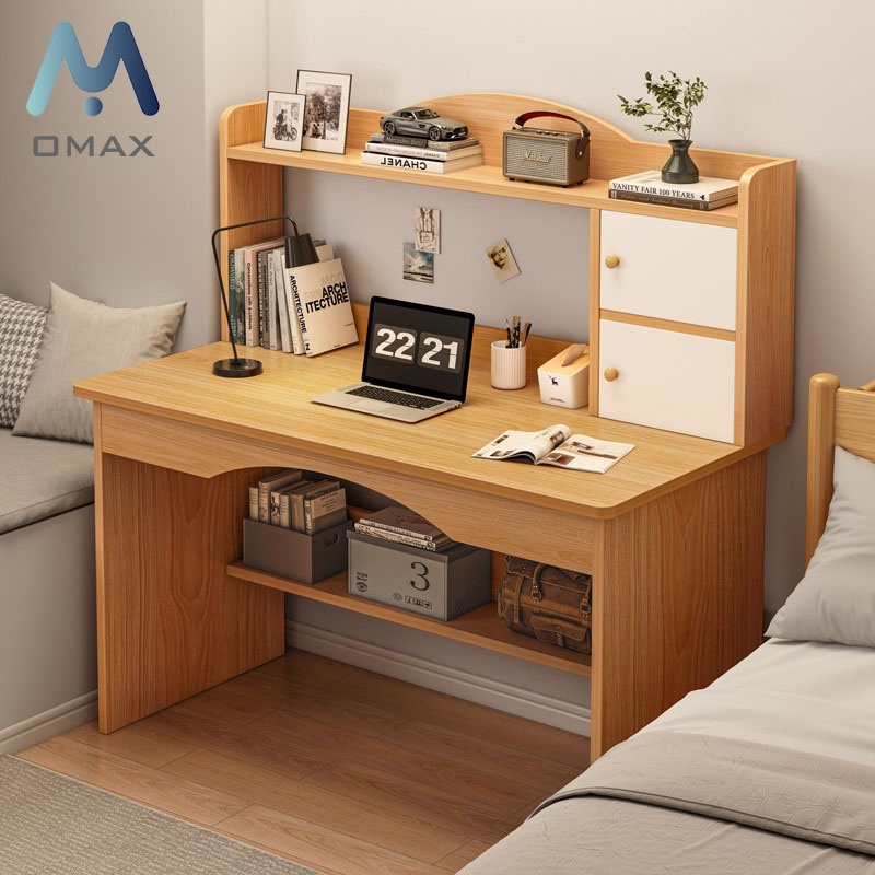 Study Table With Drawer Computer desk desktop home desk bookcase combination office writing desk ...