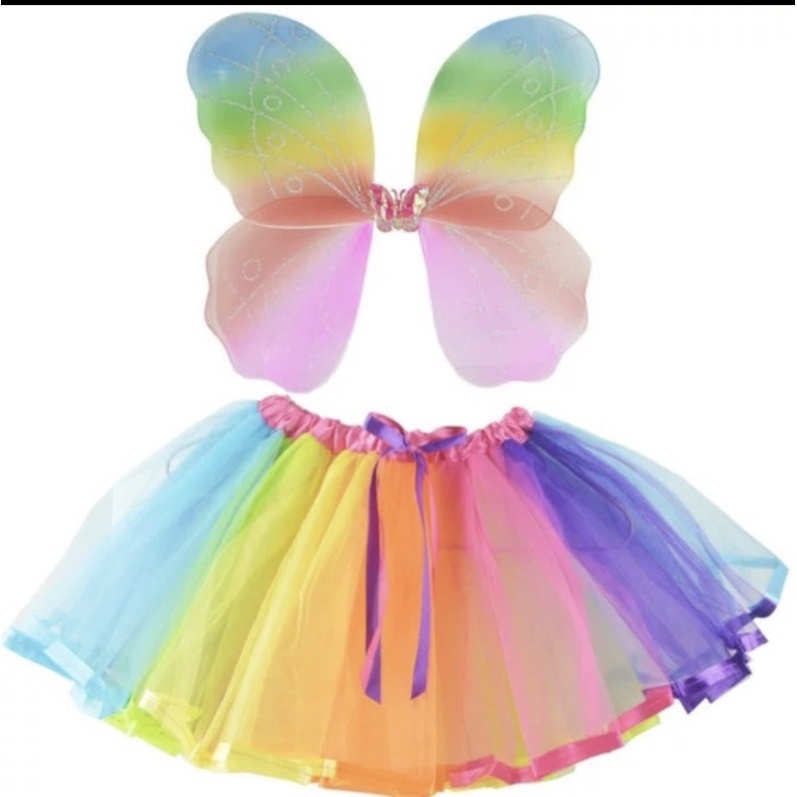 Set Of butterfly / rainbow butterfly wing Skirt set / wing set / 2 ...
