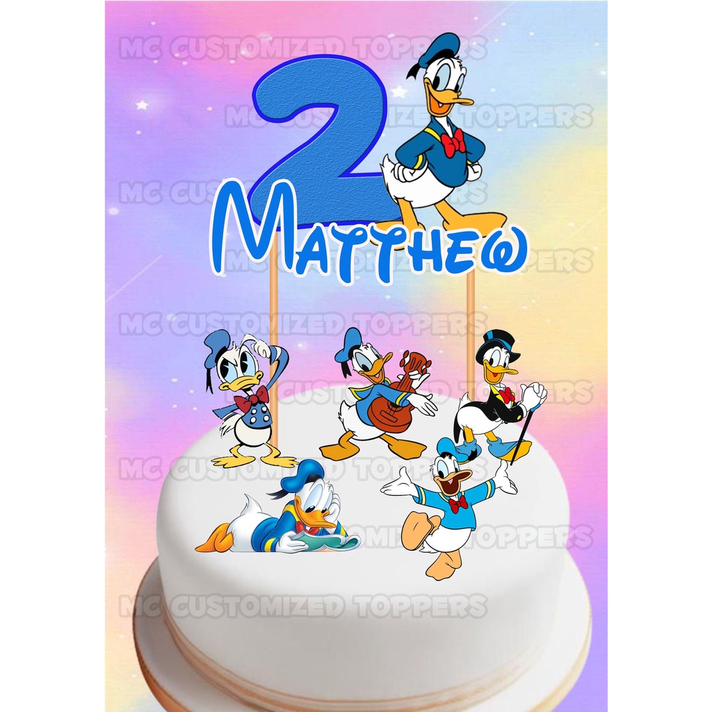 Donald duck theme cake topper | Shopee Philippines