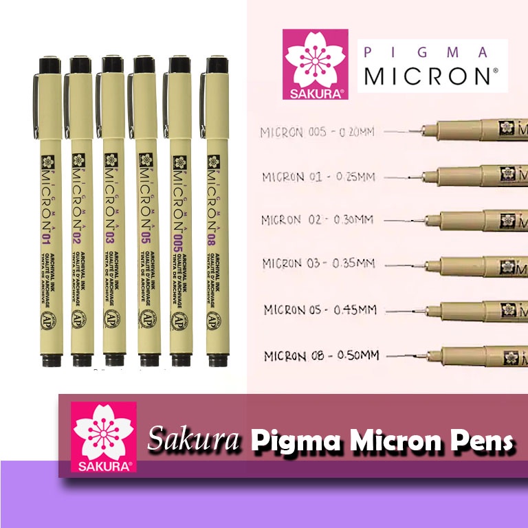 Sakura Pigma Micron Pens - Technical Drawing Pens | Shopee Philippines