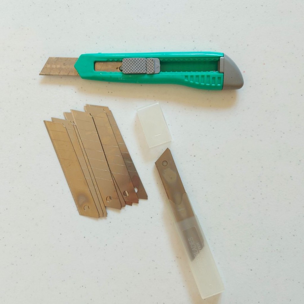 Cutter Spare Refill Blades for Small/Big Cutter 10pcs in pack | Shopee ...
