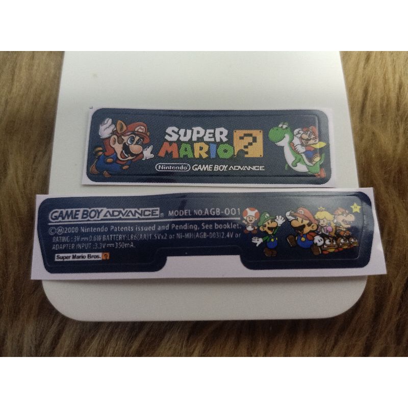 Gameboy Advance GBA Stickers / Back Sticker Label / Shell Stickers ...
