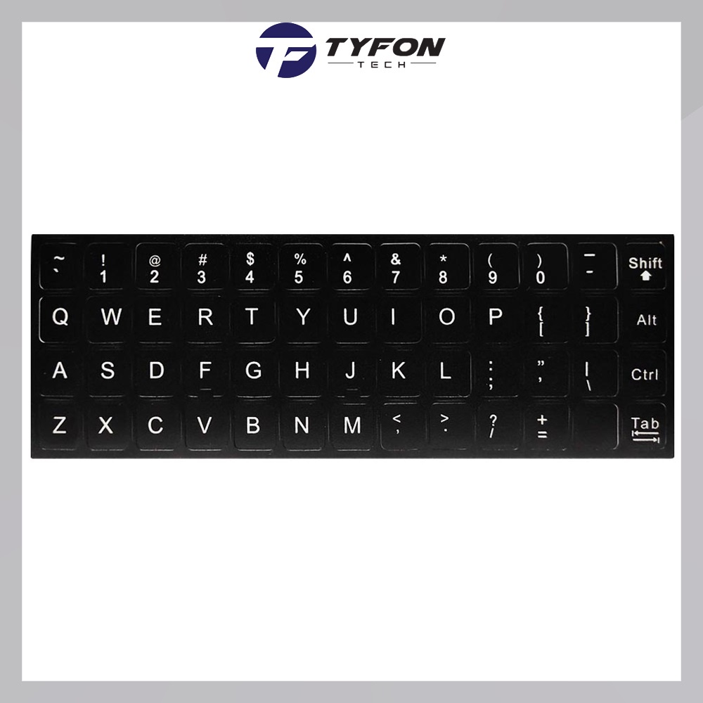 Universal UK English Keyboard Replacement Stickers Compatible For ...