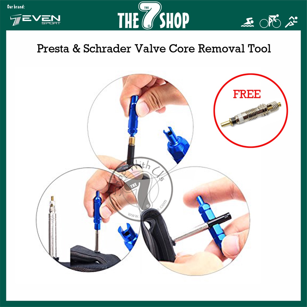 (FREE Valve Core Replacement) Valve Core Removal Tool (for Presta ...