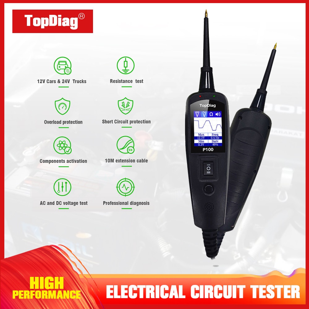 P100 Car Battery Circuit Tester Damage-free Circuit Fault Test ...
