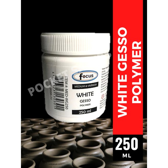 FOCUS GESSO 250 mL Medium & Varnish (Acrylic Paint Mixture, Chalk Paint ...