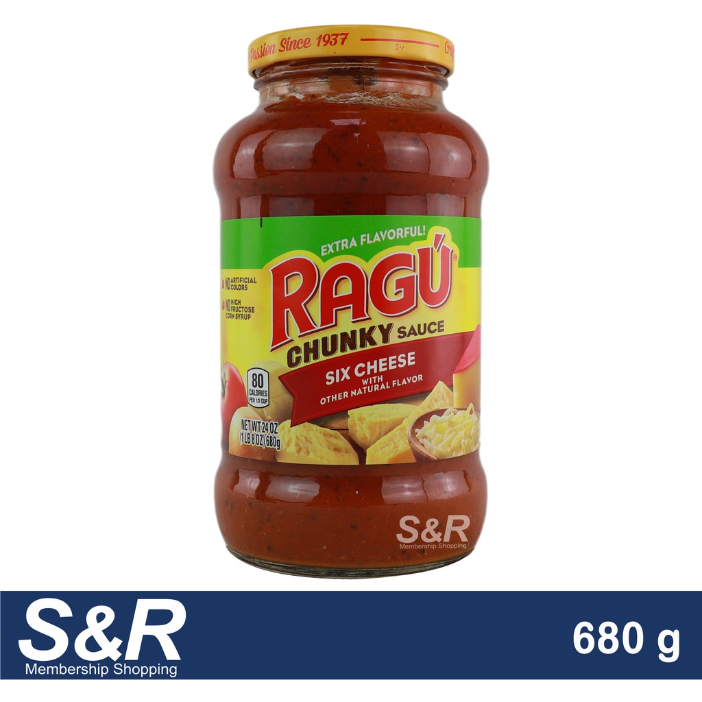Ragu Chunky Sauce Six Cheese 680g | Shopee Philippines