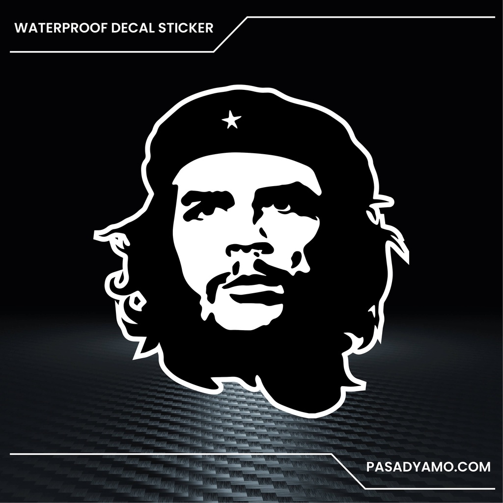 Che Guevara Decal Sticker for Cars Motorcycles Laptops Skateboards 3.75 ...
