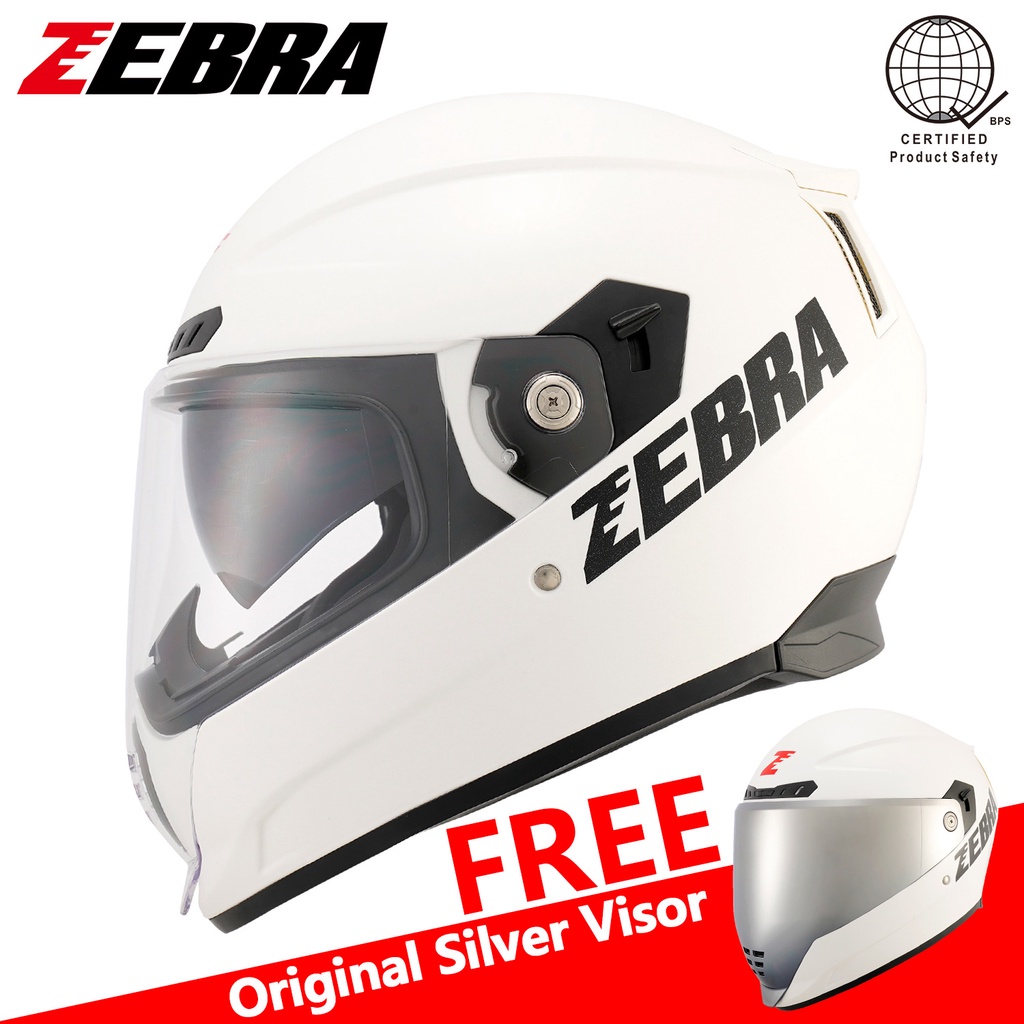 YM-619 ZEBRA Motorcycle Helmets Full Face Motor Helmet Dual Visor ...