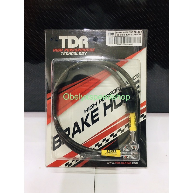 Tdr Black Carbon Brake Hose 35inch/89cm | Shopee Philippines