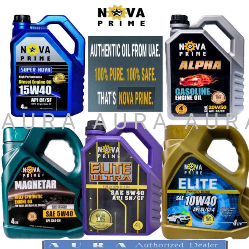 NOVA PRIME ENGINE OIL 4 Liters | Shopee Philippines