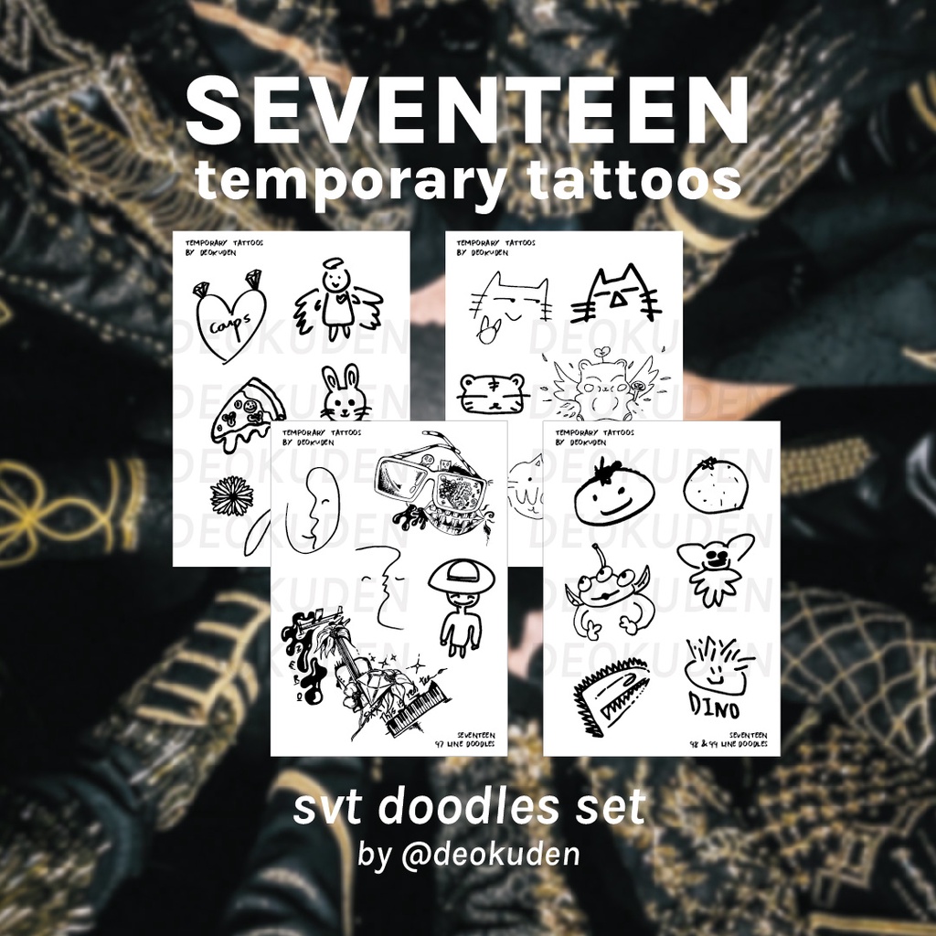 SEVENTEEN Temporary Tattoos by DEOKUDEN | Shopee Philippines