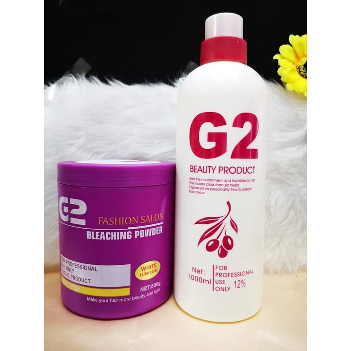 G2 SALON BLEACHING POWDER 500ML WITH OXIDIZER 1000ML | Shopee Philippines