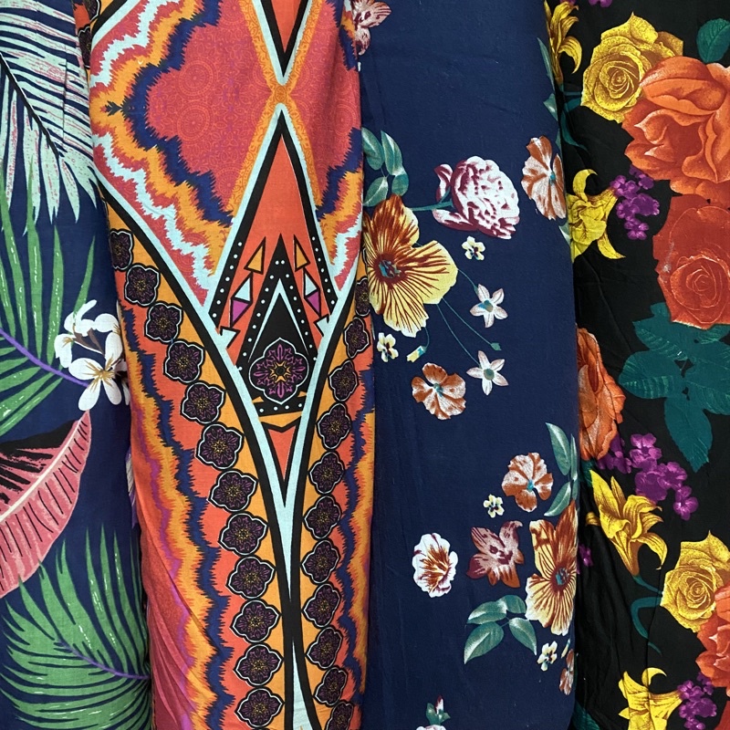 Spun Rayon Challis #213 - 60" width FABRIC SOLD PER YARD | Shopee ...