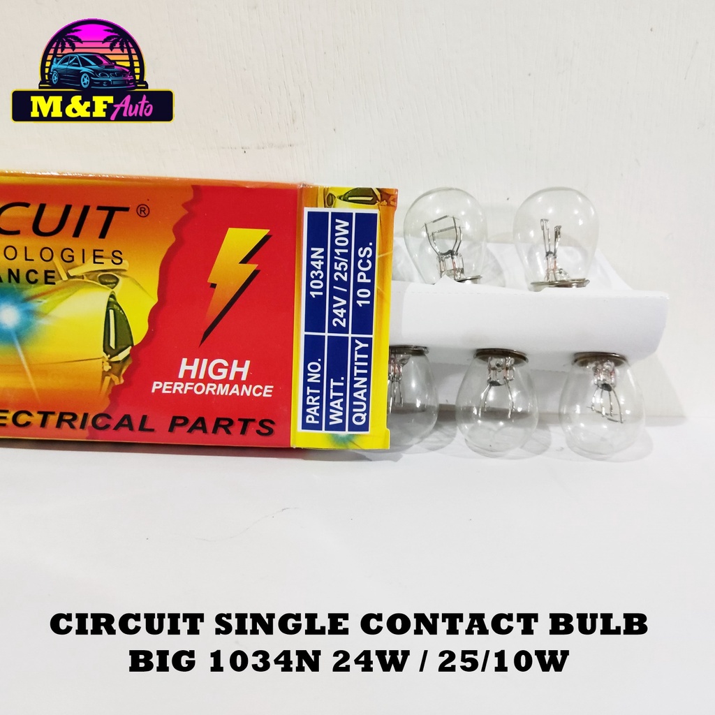 10 PCS CIRCUIT 1034N 24V DOUBLE CONTACT BULB BIG | Shopee Philippines