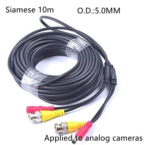 BNC Video and Power Siamese Cable For Surveillance CCTV Camera 10m /20m ...