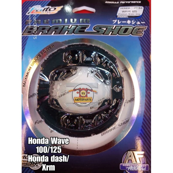 FAITO Brake Shoe Honda wave 125/110/100 /dash / Xrm /Smash | Shopee ...