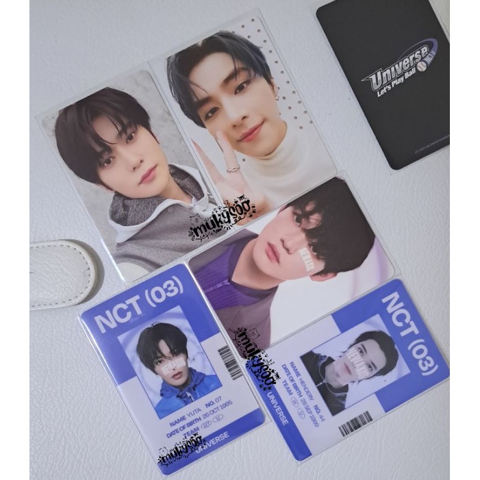 Nct id card and photocard set universe unsealed selca jaehyun xiaojun ...