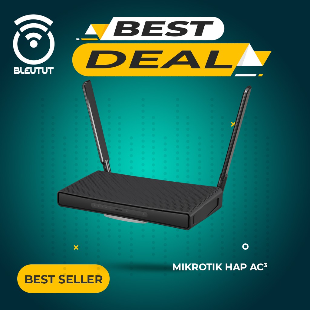 MikroTik HAP ac3 High-Gain Dual-Band Router 5 Gigabit Ethernet | Shopee ...