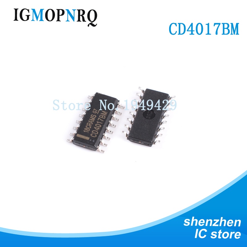 10PCS/lot CD4017BM SOP16 CD4017 CD4017BM96 Counter IC CMOS Decade New ...