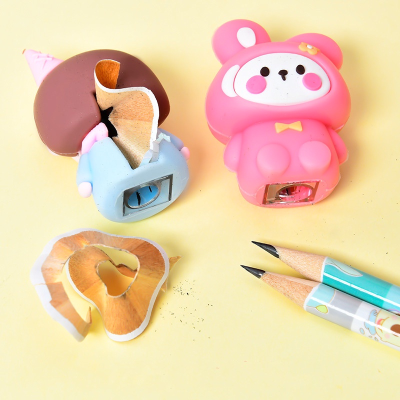 1PCS Creative Cute Pencil Sharpener Cartoon Cute Portable Mini Pencil ...
