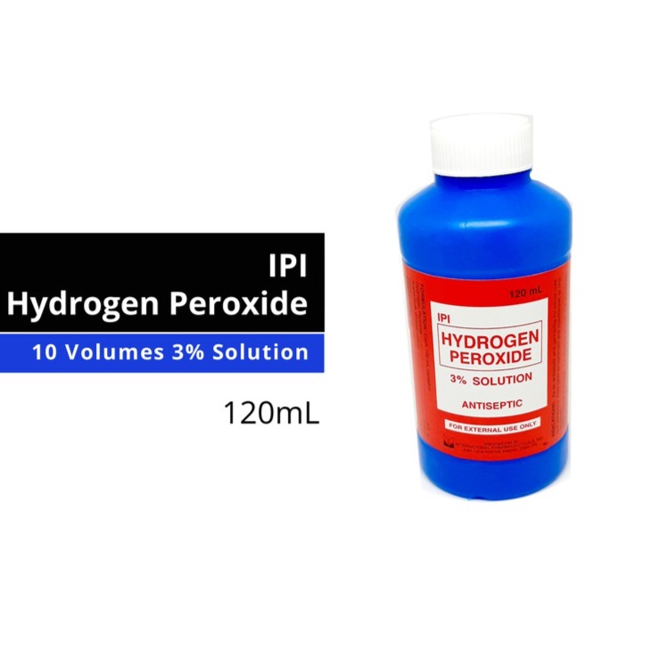 IPI Hydrogen Peroxide 3% Solution (Agua Oxigenada) 50ml&120mL | Shopee ...