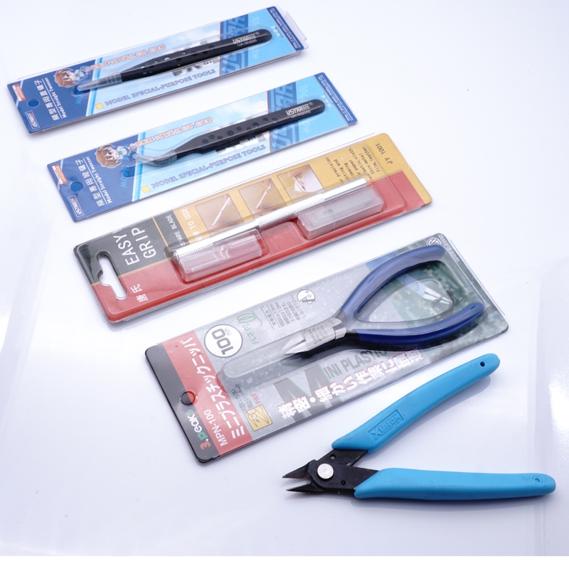 MINI 4WD Car Tools Bend Tweezers Straight Tweezers Model Knifes Use For ...