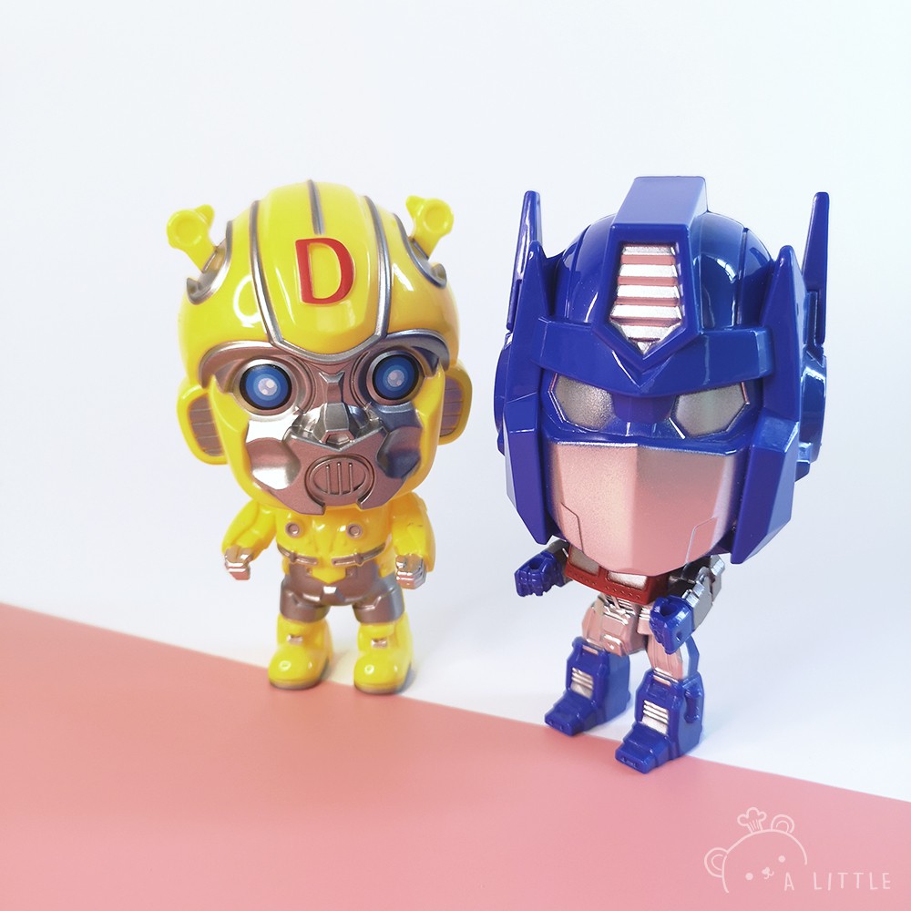 Cute Version Transformer Bumblebee Optimus Prime Cake Topper Birthday ...